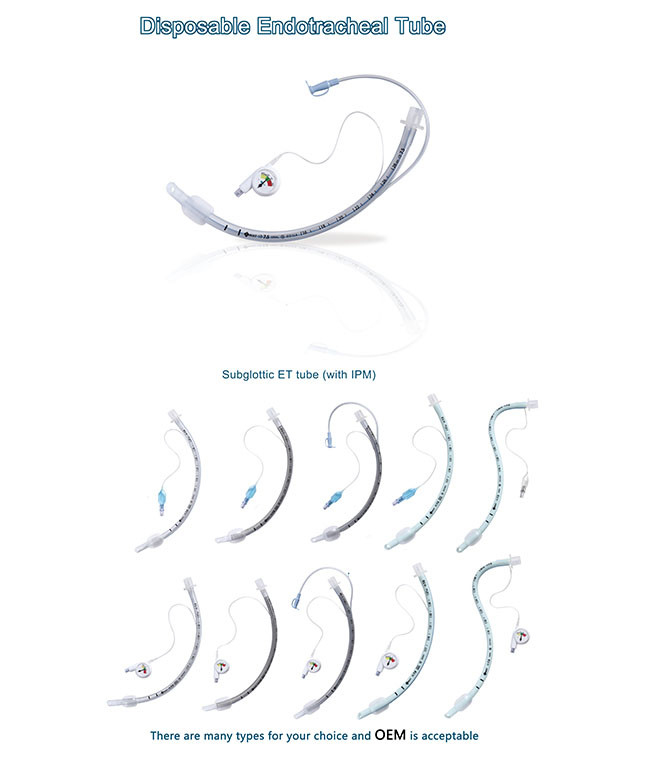 ET Tube Intubation Reinfored Suction Endotracheal Tube Medical PVC