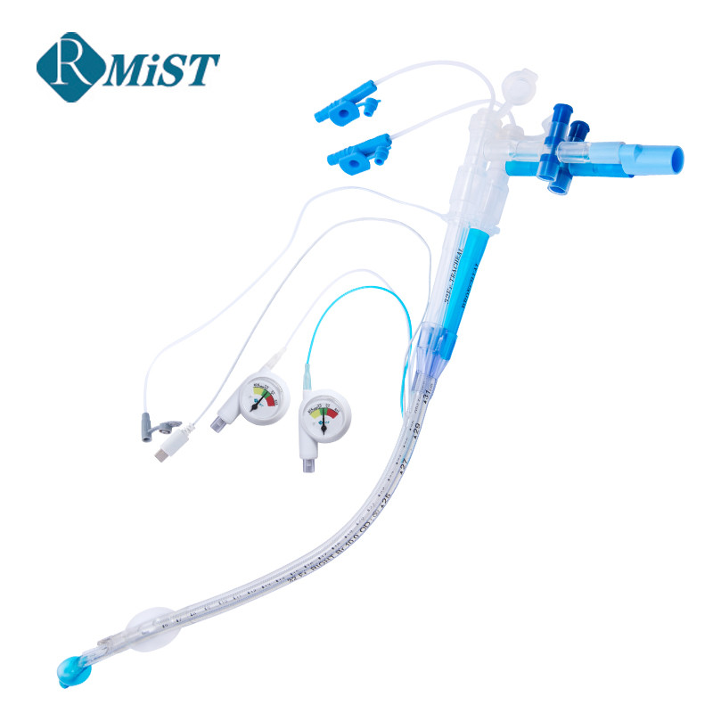 ICU Double Lumen Cuffed Tracheostomy Tube Trachea Cannula