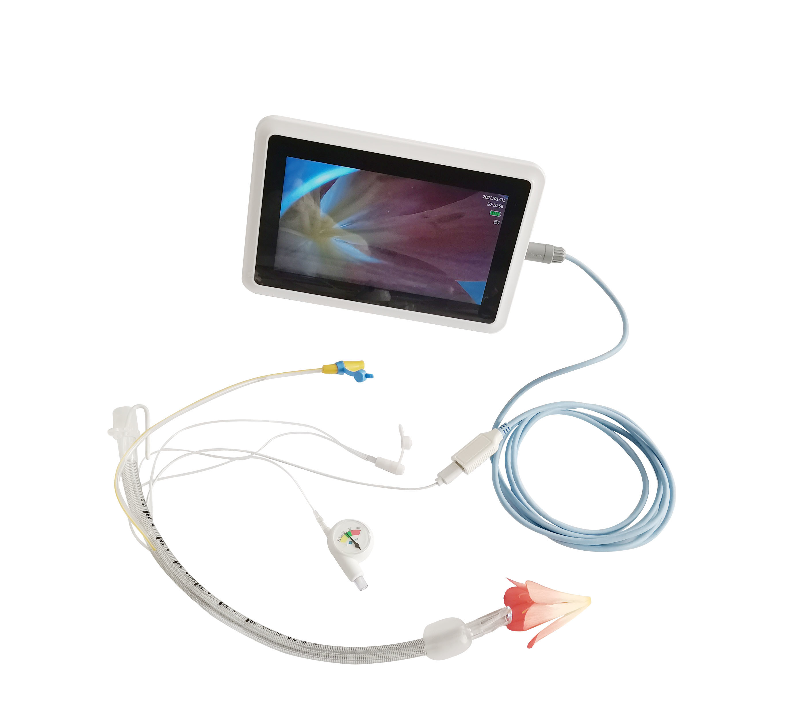 Video Reinforced Suction Endotracheal tube Medical PVC HD camera Anti ...